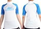 Short Sleeve Lycra Rash Guards Surfing,  body protection Shirt Size XS M for girls
