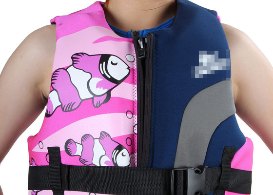 Illustration Art Graphics Girl floating Jacket Vest, neoprene swim Watersport Life Jackets