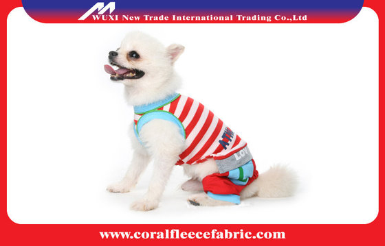 Eco-friendly Material Cute Pet Clothes , Warm Dog Denim Trousers Pets Outerwear