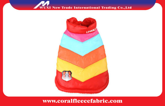OEM Rainbow Cotton-padded Cute Pet Clothes / Christmas Gifts for Dog