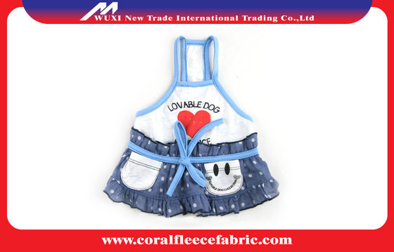 Blue / Pink Cute Pet Clothes Lolita Skirts with Lace , Nice Design Pet Coats for Dogs