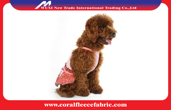 Blue / Pink Cute Pet Clothes Lolita Skirts with Lace , Nice Design Pet Coats for Dogs