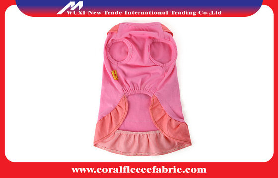 Pink or Blue Baby Dog Scarf Skirt Cute Pet Clothes , Small Dog Pet Sweaters / T-shirt