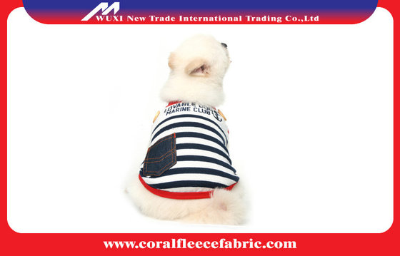 Lovely Girl / Boy Dog Clothes Sailor T-shirt with Navy Stripe , Pet Accessories