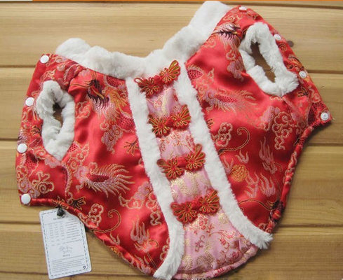 Beautiful Chinese style tang suit pet clothes