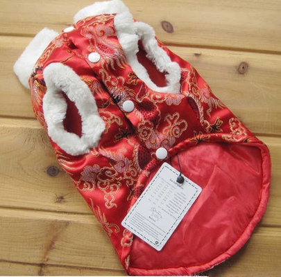 Beautiful Chinese style tang suit pet clothes