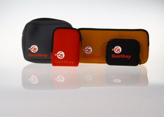 Zipper Neoprene Pouches Custom Printing / Camera Gift Pouch Bags