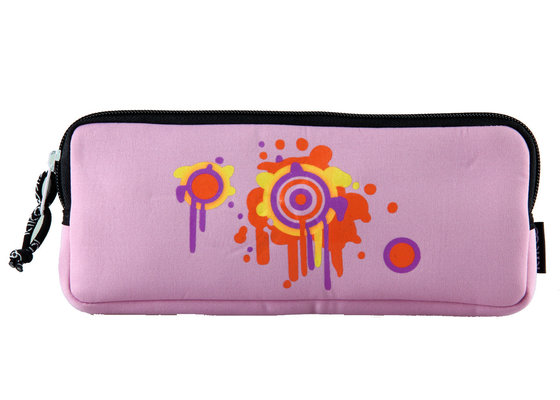 Promotional Rectangular cube style Kids zipper sewing closed Neoprene Pencil Bags / Cases