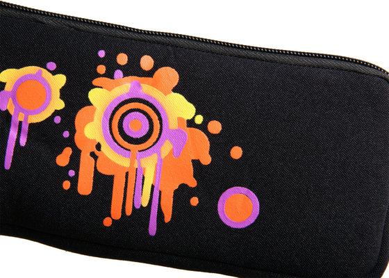 Promotional Rectangular cube style Kids zipper sewing closed Neoprene Pencil Bags / Cases