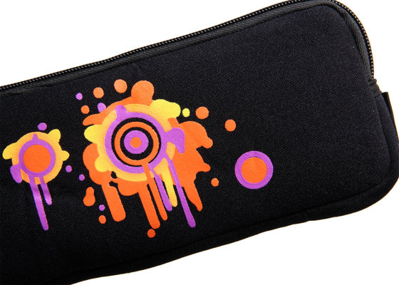 Promotional Rectangular cube style Kids zipper sewing closed Neoprene Pencil Bags / Cases