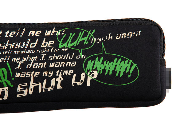 Promotional Rectangular cube style Kids zipper sewing closed Neoprene Pencil Bags / Cases