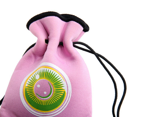 Small Pink Color Strap Neoprene Pouch, Impact protect bag for pad computer, mobile phone