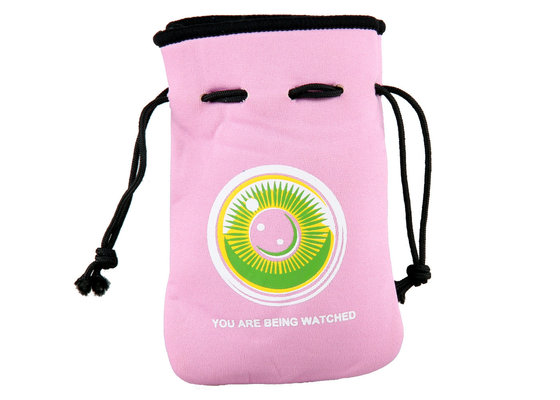Small Pink Color Strap Neoprene Pouch, Impact protect bag for pad computer, mobile phone