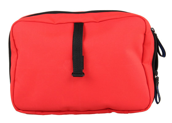 Custom Cool Black / Light green / Red Color Cosmetic Bag, Waterproof Neoprene Pouches