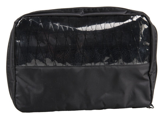 Custom Cool Black / Light green / Red Color Cosmetic Bag, Waterproof Neoprene Pouches