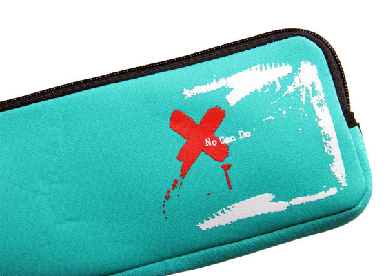 Custom Noon Black Blue Yellow Colour Waterproof Neoprene Pouches Pencil Case for Women