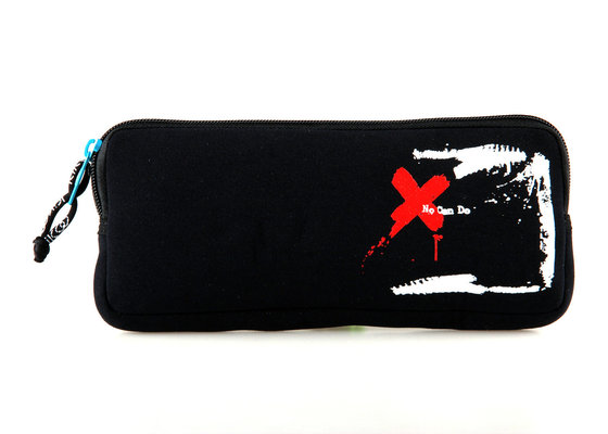 Custom Noon Black Blue Yellow Colour Waterproof Neoprene Pouches Pencil Case for Women