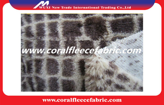 10mm Fireproof Garments PV Plush Cloth / Toys Polyester Fabric Material Wholesale