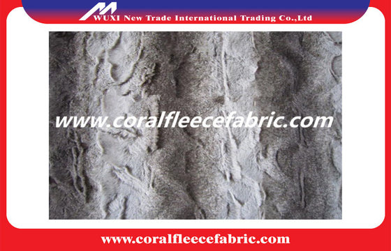 Soft Microfiber PV Plush Fabric for Blankets or Mattres , Polyester Plush Fabric Material