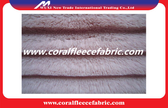 PV Plush 100% Polyester Fabric for Toys , Garment , Baby Products 150D / 288F & 108D / 288F