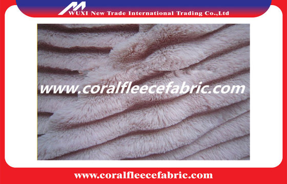 PV Plush 100% Polyester Fabric for Toys , Garment , Baby Products 150D / 288F & 108D / 288F