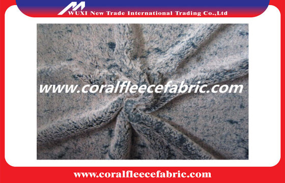 100 Polyester Long Pile PV Plush Fabric / Soft Baby Blanket Fabrics with Custom Printed