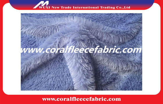 Blanket Material PV Plush Fabric Wholesale Material , Printed Plush Fur Fabric
