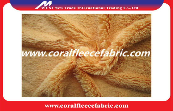 Blanket Material PV Plush Fabric Wholesale Material , Printed Plush Fur Fabric