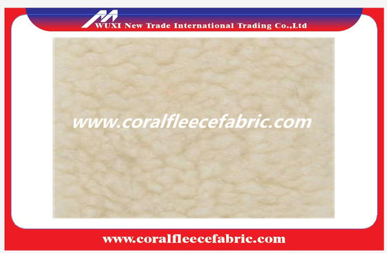 Polyester Acrylic Knitting Lambs Wool Fabric / Lambs Wool Material for Jacket or Suit