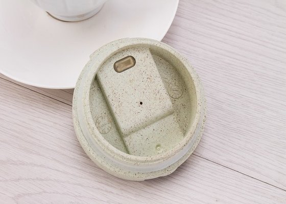 environmental-friendly wheat straw material leakproof anti-tipping coffee mug commuter mug suction mug