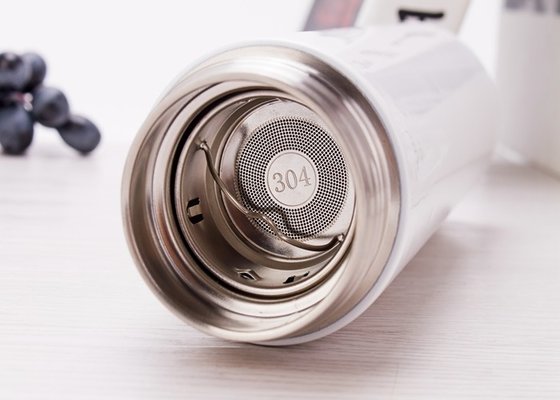 304 Stainless Steel Reusable Coffee Mug Double Wall Inner Filter For Tea Leaf