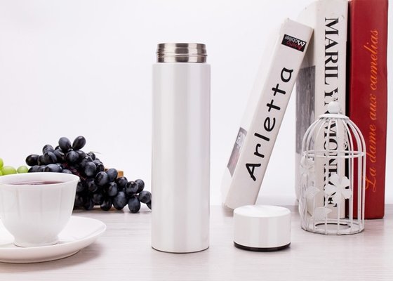 Insulated Spill Proof Coffee Mug , White Leak Proof Travel Mug Inner Filter For Tea Leaf