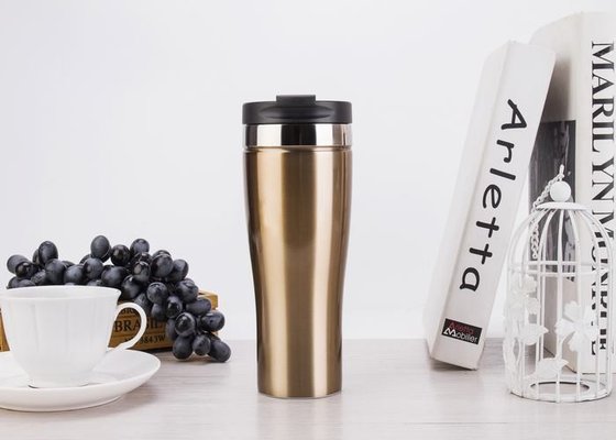 Insulated Metal Coffee Mugs , 470ml Travel Coffee Mugs That Keep Coffee Hot 
