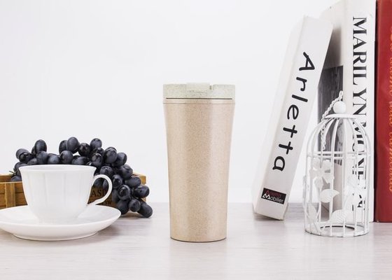 Wheat Straw Biodegradable No Spill Travel Mug Unbreakable Office Drink Cup