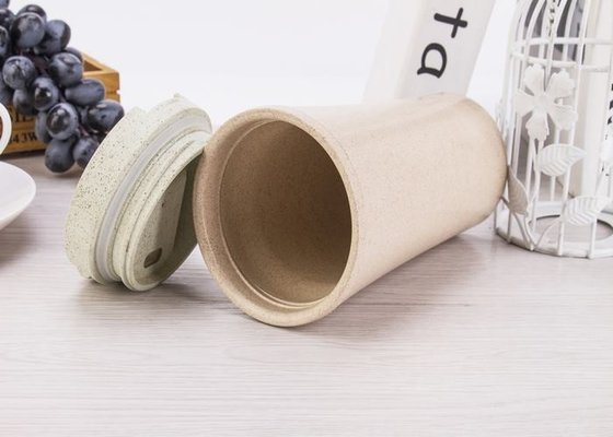 Biodegradable Unbreakable Portable Travel Mug , Water Reusable Coffee Mug With Lid 