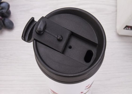 Food Grade PP 350 Ml Spill Proof Tea Mug For Traveling / Hiking / Camping / Running