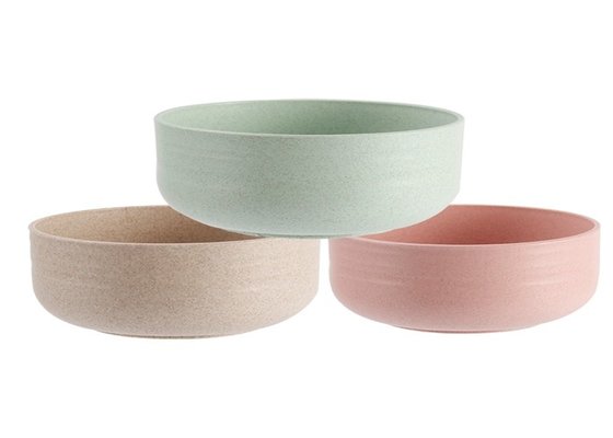 Degradable Wheat Straw Dinnerware Breakfast Rice Bowl LFGB Certificated