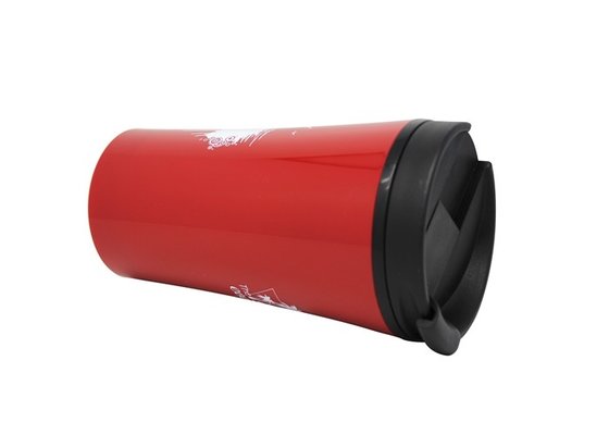 350ml Food Grade PP Plastic Travel Mugs Leakproof With Customized Pattern