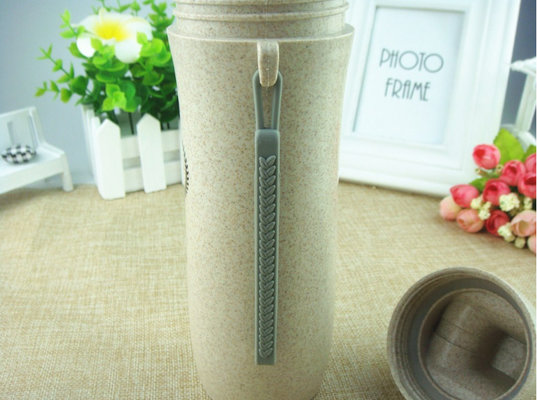 Adults Degradable Wheat Fiber Coffee Cup Smells Good With Leak Proof Lid