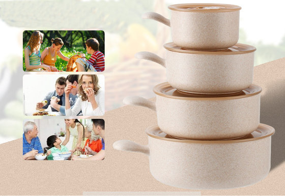 Food Saver Containers Eco Friendly Kitchenware Wheat Straw Fiber 25.5*20*15.5cm