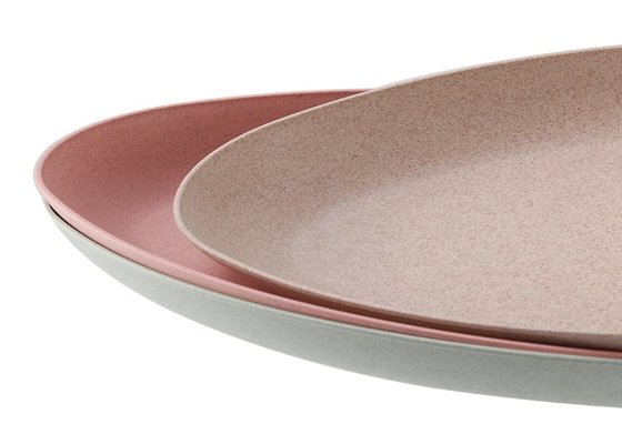Microwave Oven Friendly Oval Shaped Dishes  , Degradable Modern Dinner Plates