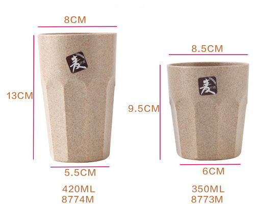 Biodegradable 12 Oz Durable Plastic Cups , Multi Color Eco Friendly Drinking Cups 