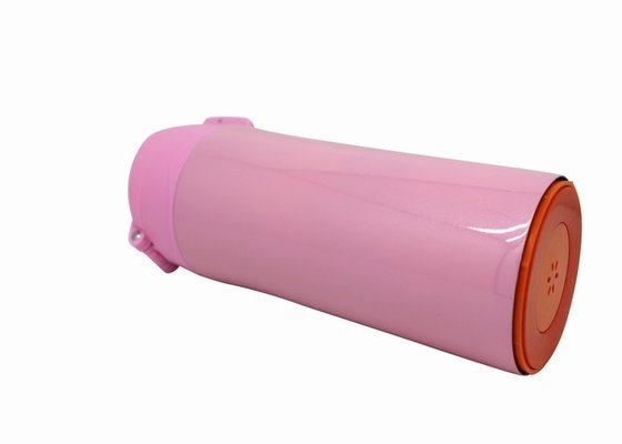 No Easy Fall Down Pink Double Insulated Coffee Travel Mugs With Strong Silicone Suction Bottom