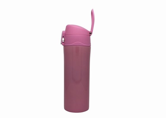 No Easy Fall Down Pink Double Insulated Coffee Travel Mugs With Strong Silicone Suction Bottom