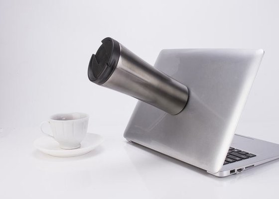 Portable Hot Cold Magic Suction Mug Anti Spill With Food Grade Plastic