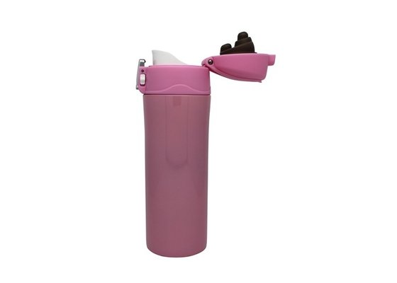 18/8 Stainless Steel Thermal Travel Mug anti - slip with food - grade PP / silicone bottom