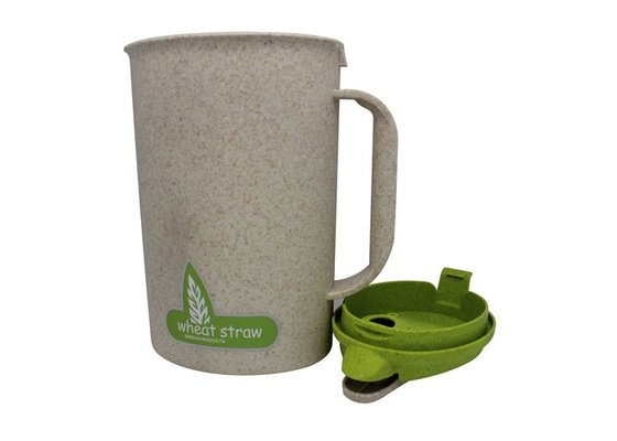 Heat Resistant Eco Friendly Kitchenware Wheat Straw With Filter Jug Set