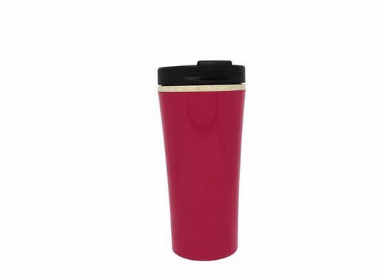 Durable Wheat Straw Suction Travel Mug Shatterproof With Customized LOGO
