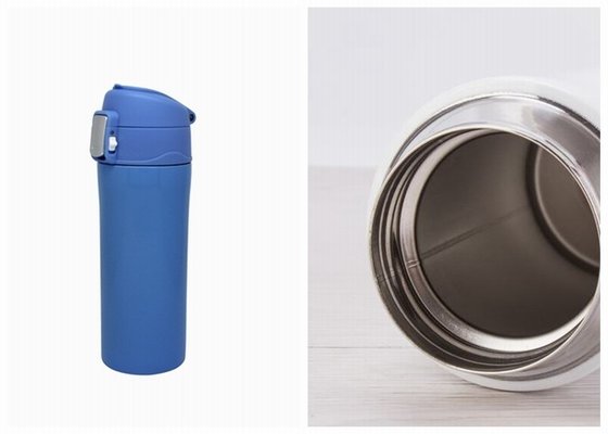 Blue Insulated Stainless Steel Magic Suction Mug Fall Over Prevention Spill Proof