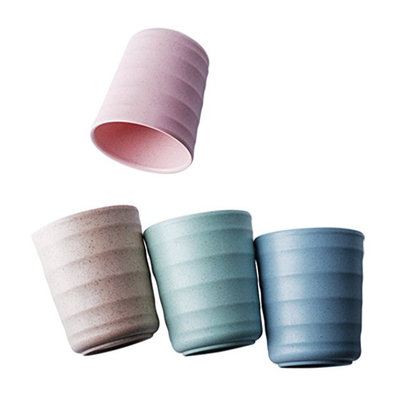 Eco Friendly Healthy Biodegradable Plastic Cups Mug Tumbler 220ml Lightweight